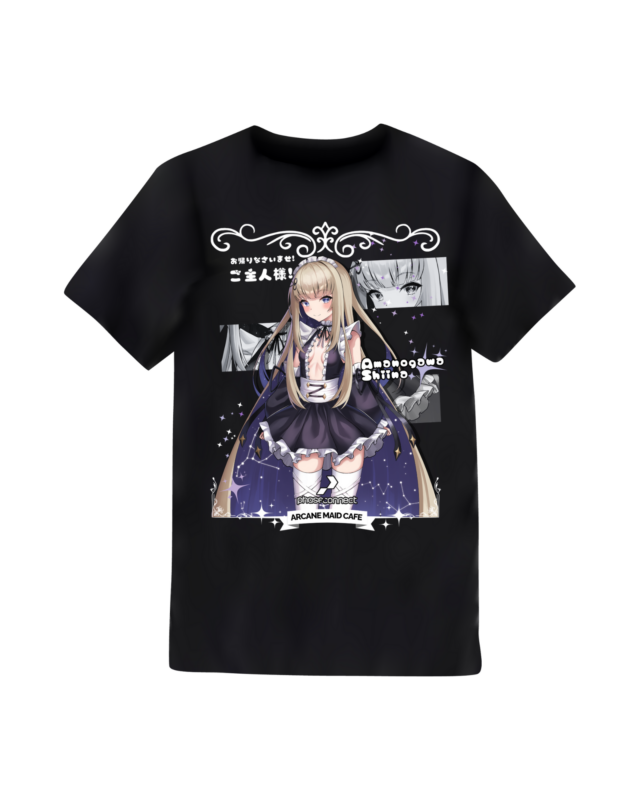Amanogawa Shiina Phase Connect x Arcane Maid Cafe VTuber Shirt – Arcane ...