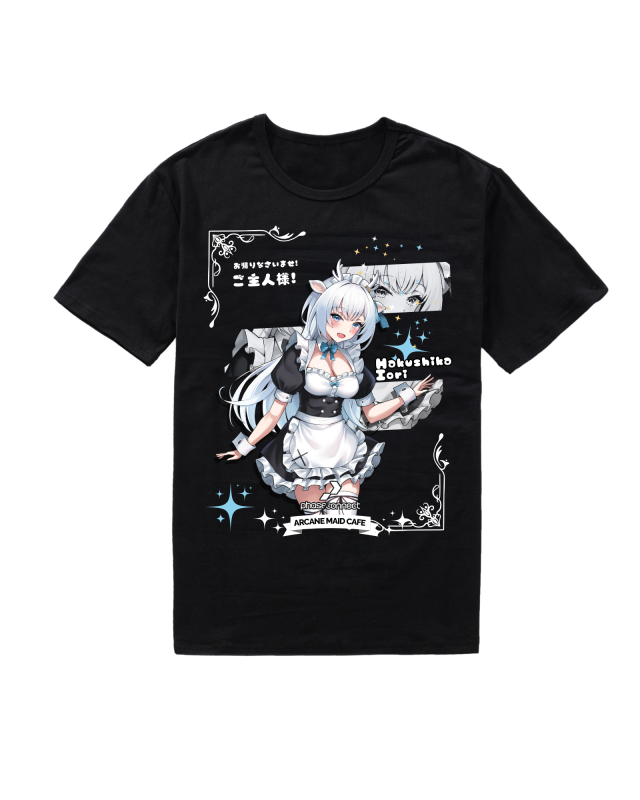 Hakushika Iori Phase Connect x Arcane Maid Cafe VTuber Shirt – Arcane ...