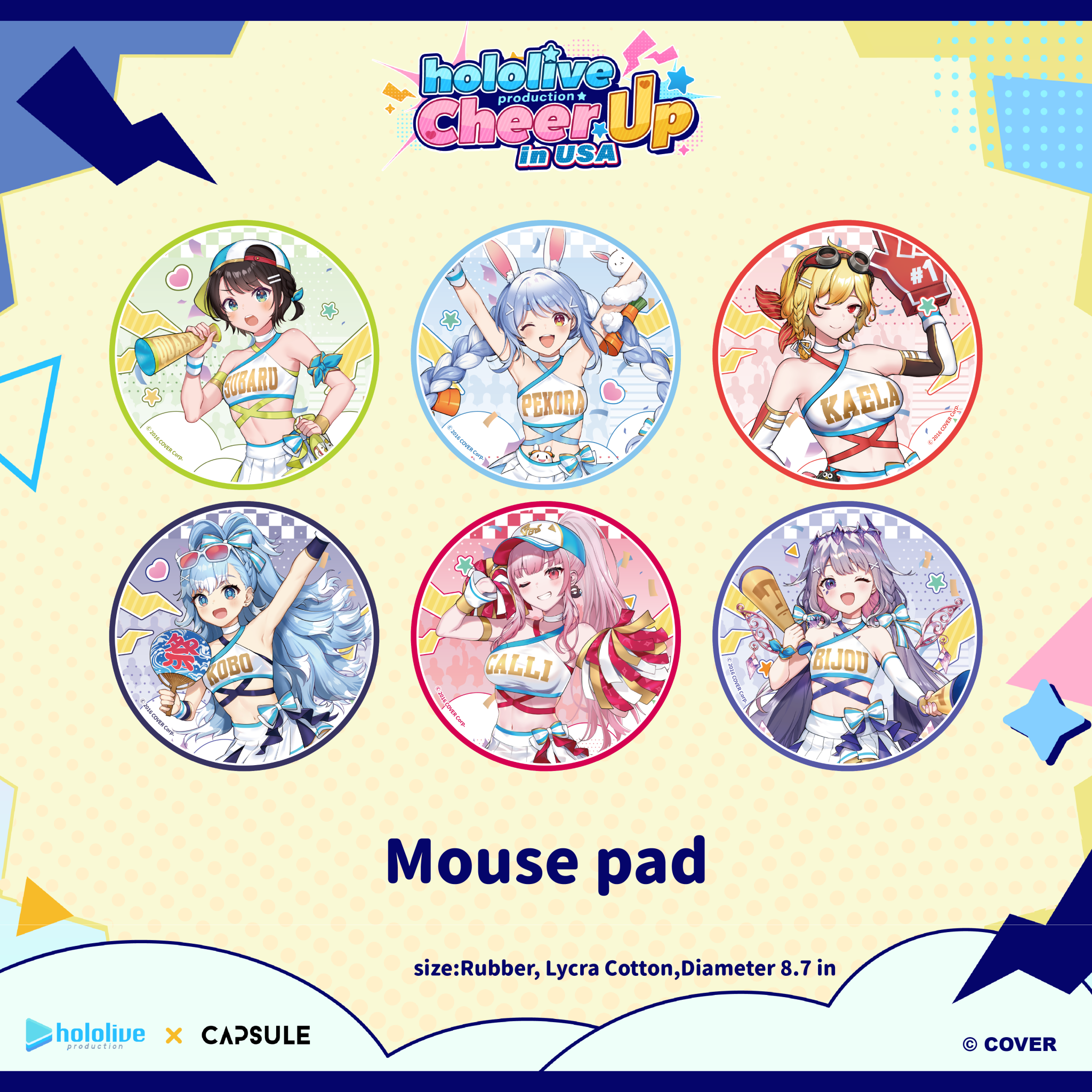 hololive production Cheer UP Usada Pekora Mouse Pad – Arcane Maid Cafe